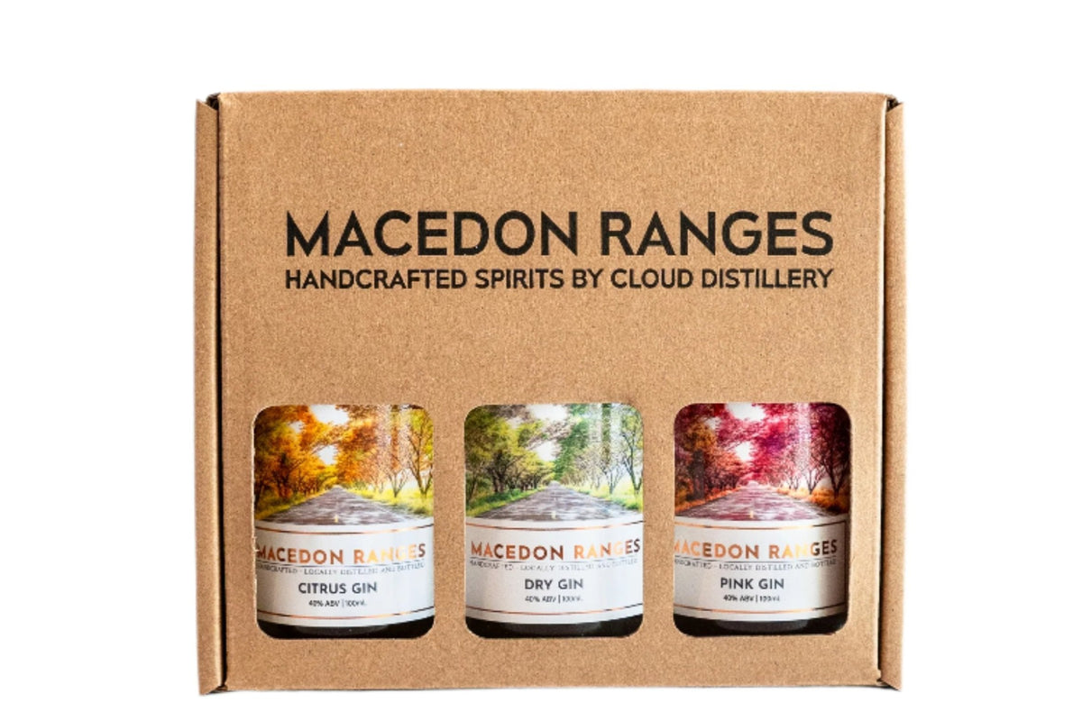 Macedon Ranges Gin - 3 x 100ml Window Box – Cloud Distillery