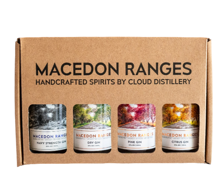 Macedon Ranges Gin - 4 x 100ml Window Box – Cloud Distillery
